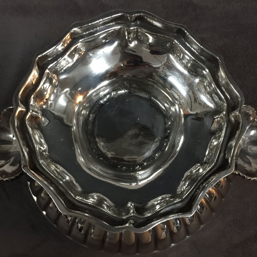 Salsera Peruana bañada en Plata - Imperio Antiguedades